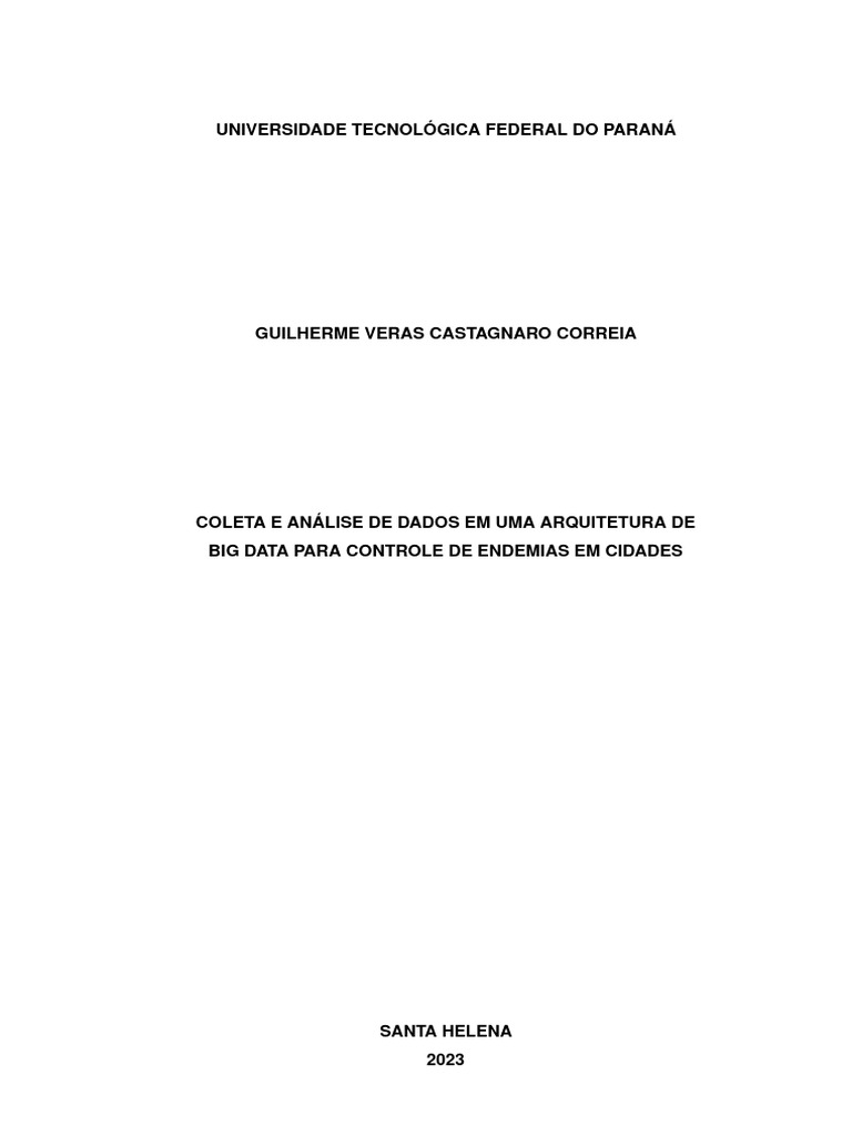 Big Data para Controle de Endemias | PDF | Dados | Big Data