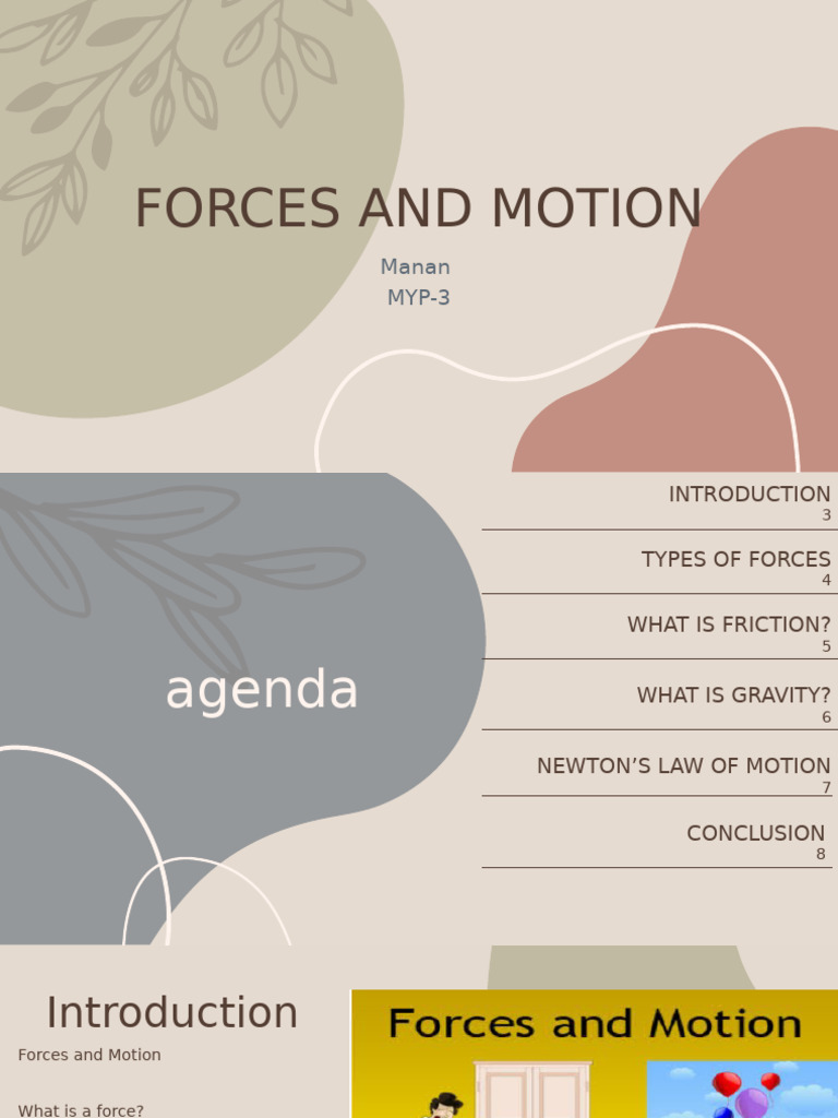 Forces and Motion PPT Sciences | PDF | Force | Friction