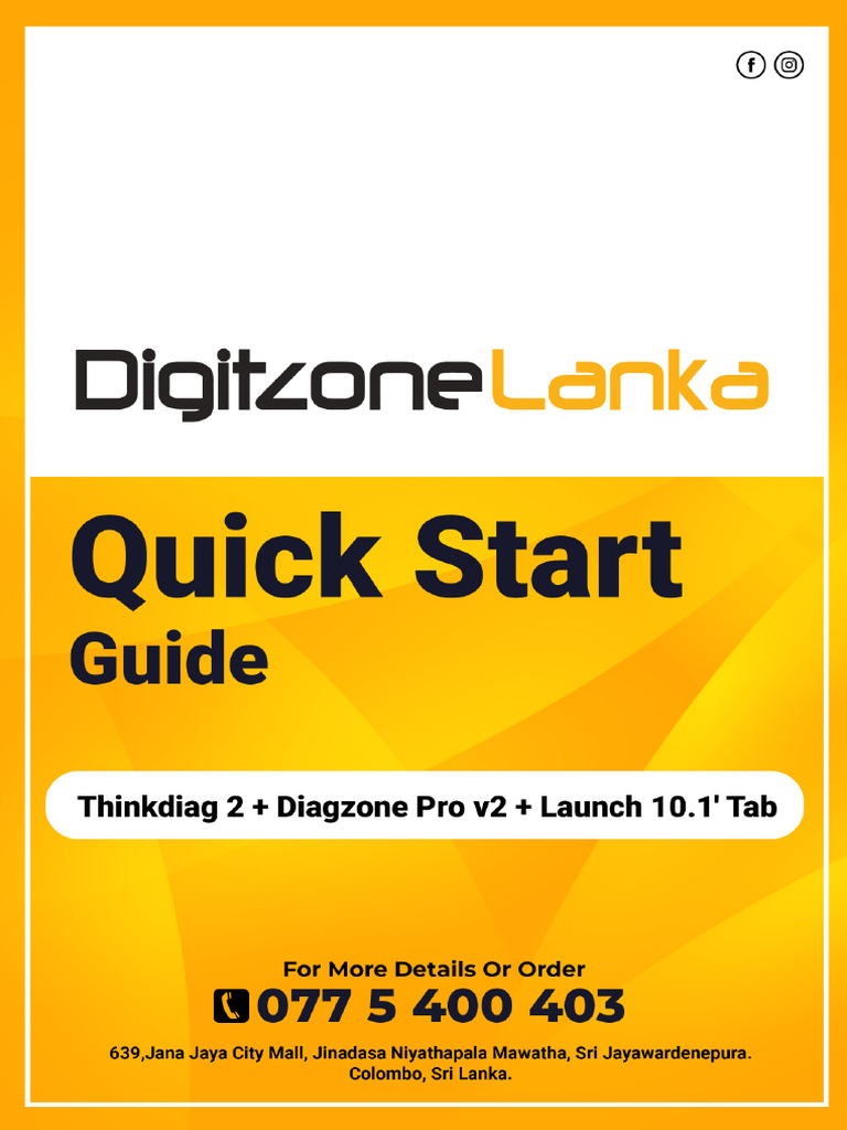 Thinkdiag 2 + Diagzone Pro V2 With Launch Tab-1 | PDF