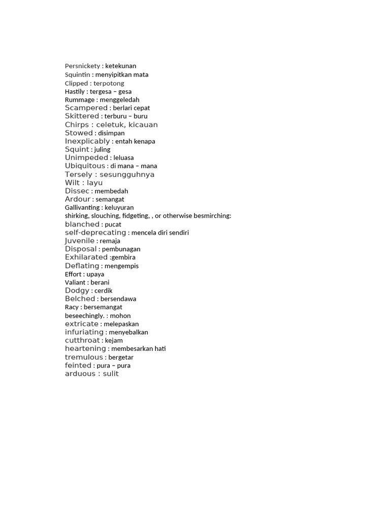 Dok 4 Scribd Vocab | PDF