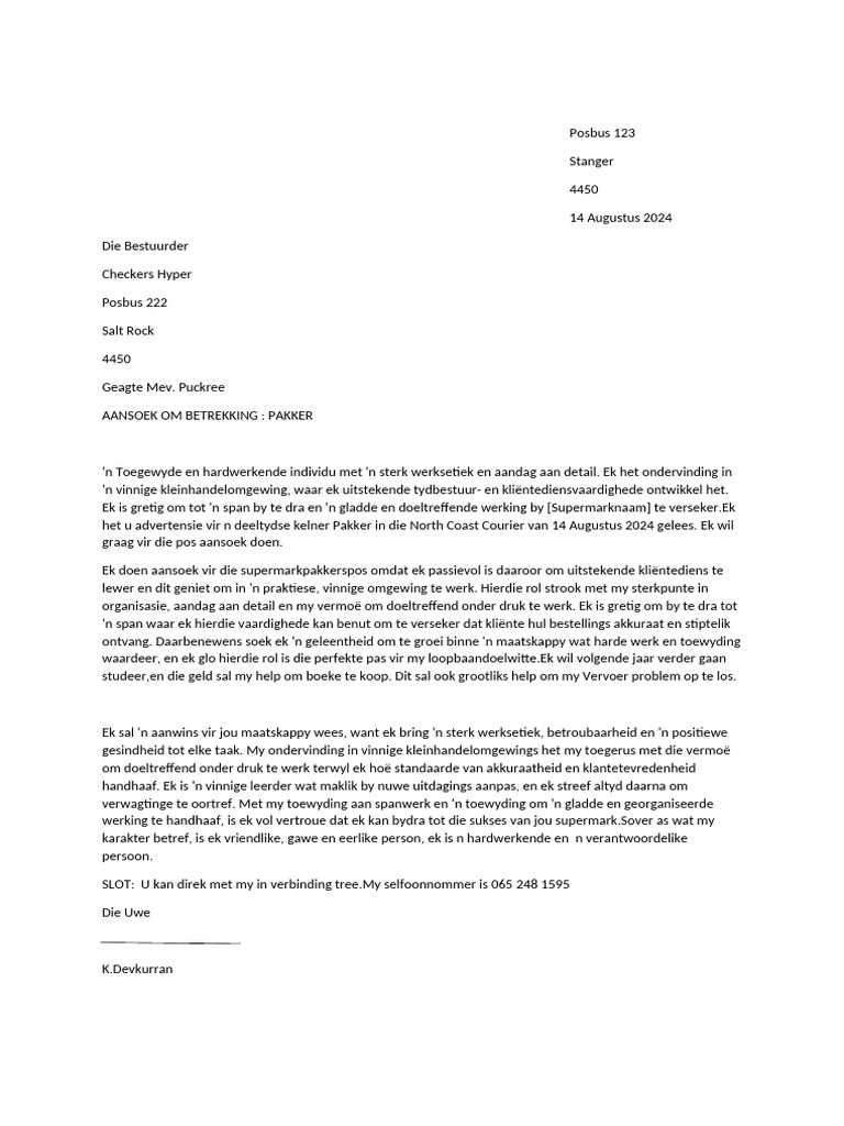 Posbus 123 | PDF