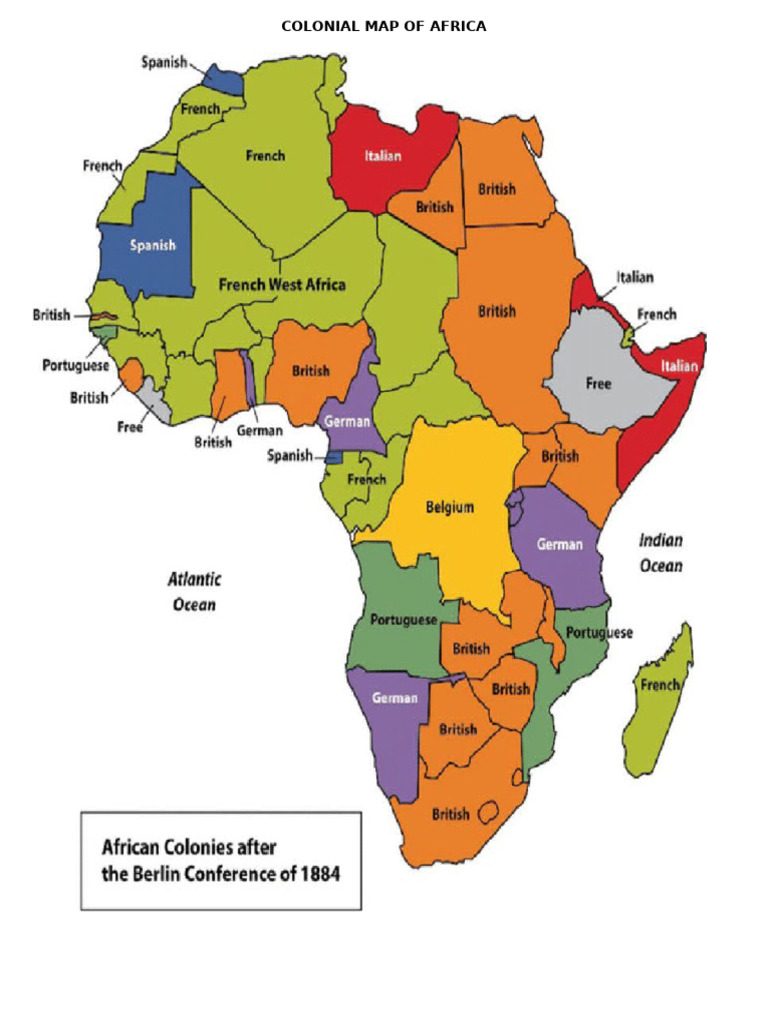 Colonial Map of Africa CBC | PDF