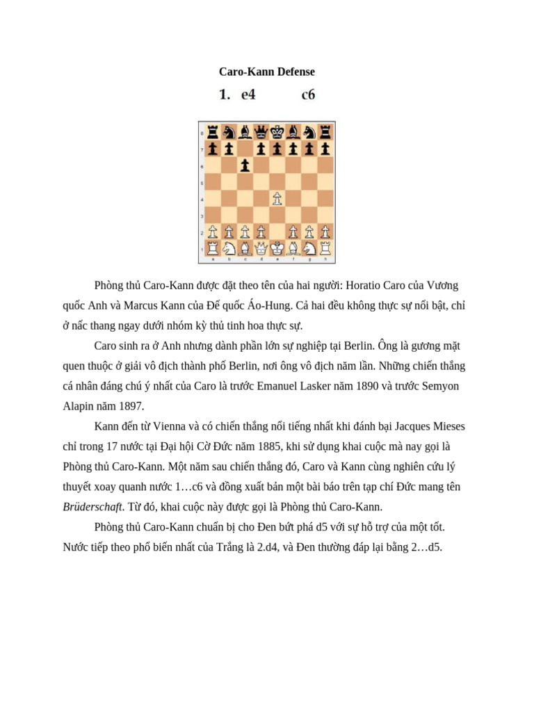 CaroKann Va Alekhine | PDF