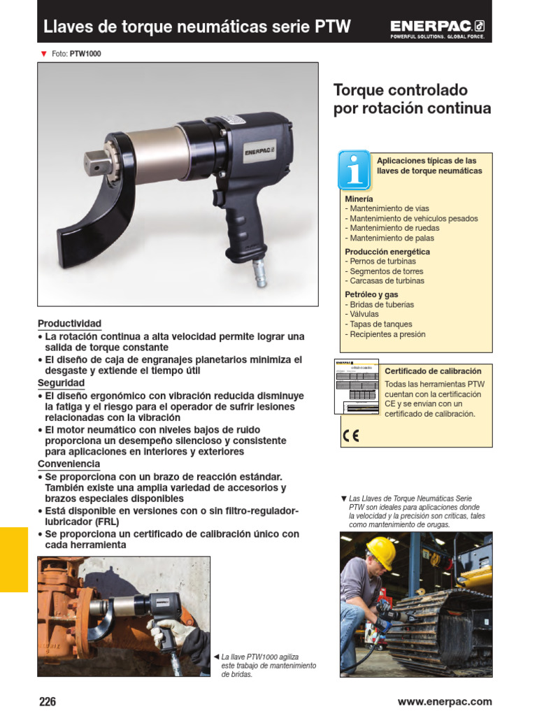 Pistola de Torque Neumatica E329 | PDF | Ingeniería mecánica ...