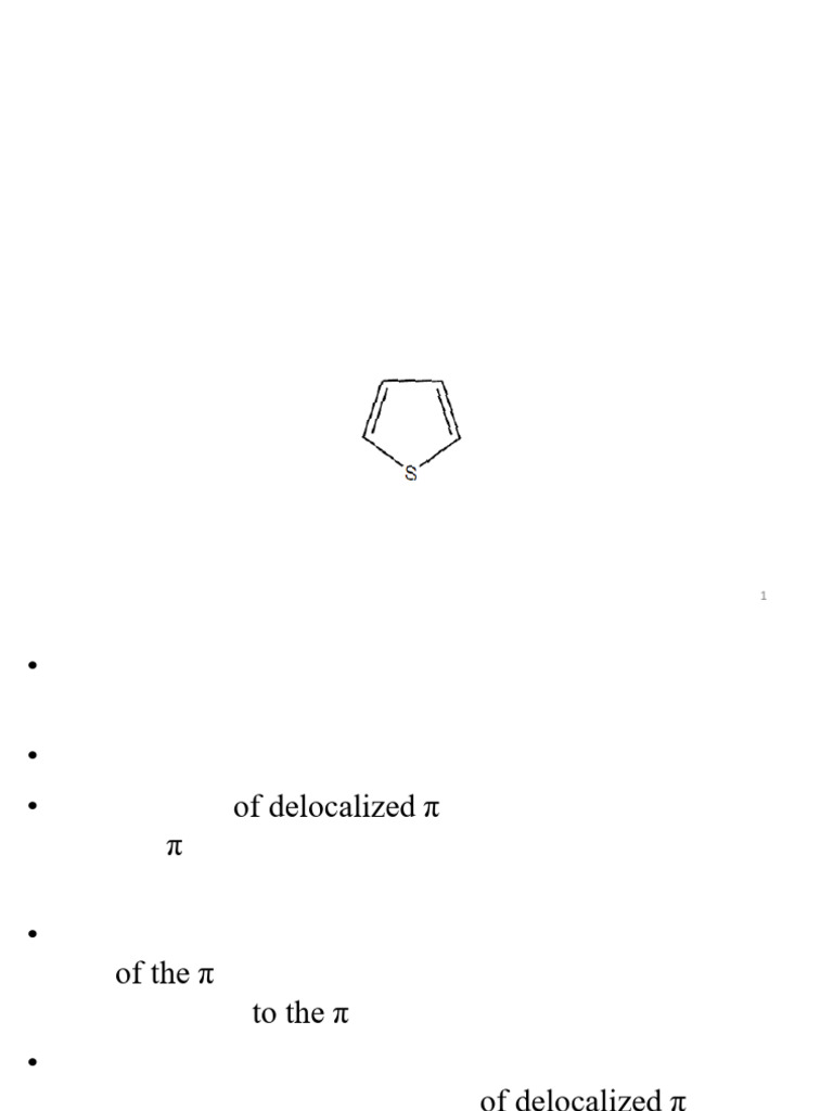 Thiophene: Structure, Properties, and Uses | PDF | Aromaticity | Molecules