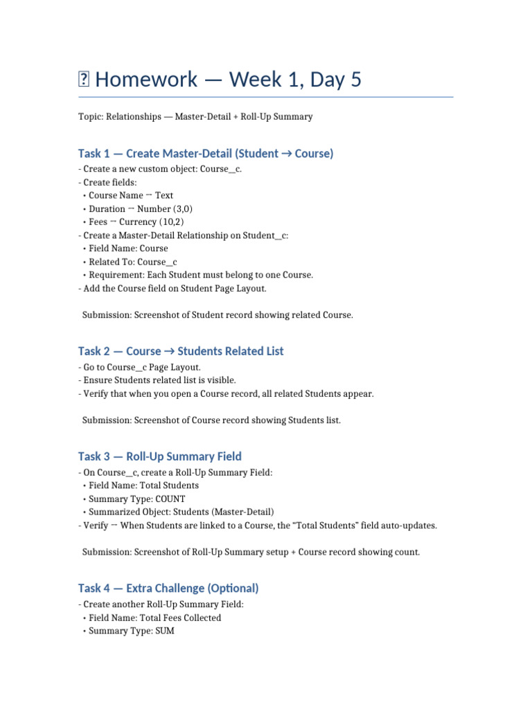 Week1 Day5 Homework | PDF