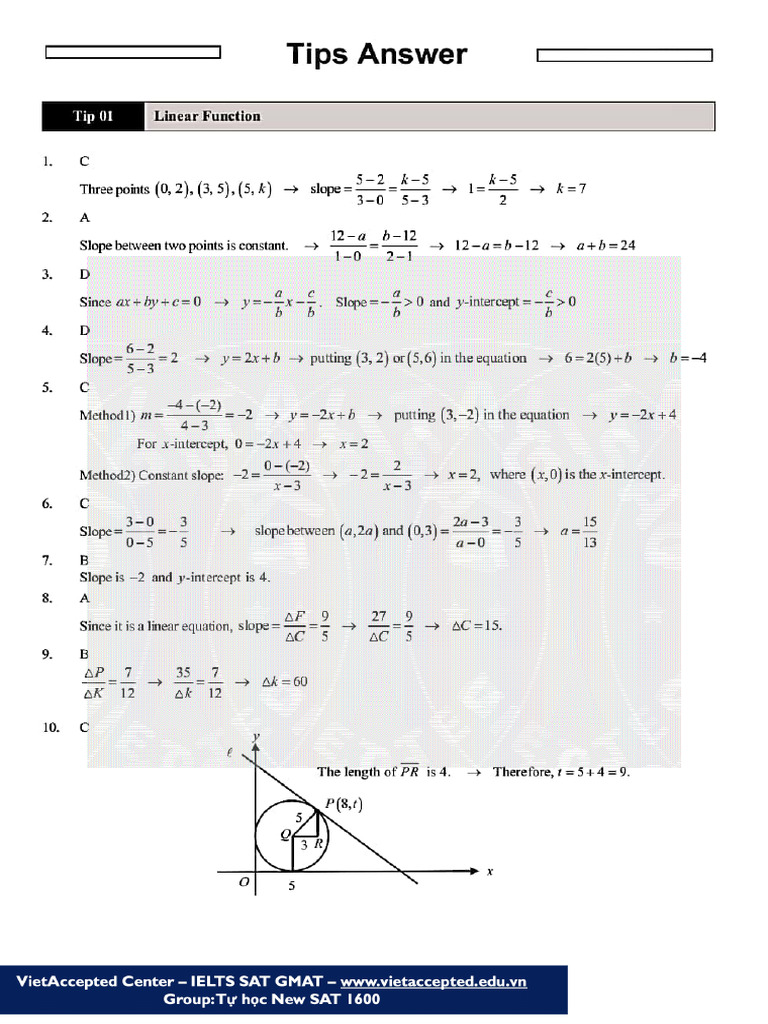 4 Sat Math Notes Key Pdf