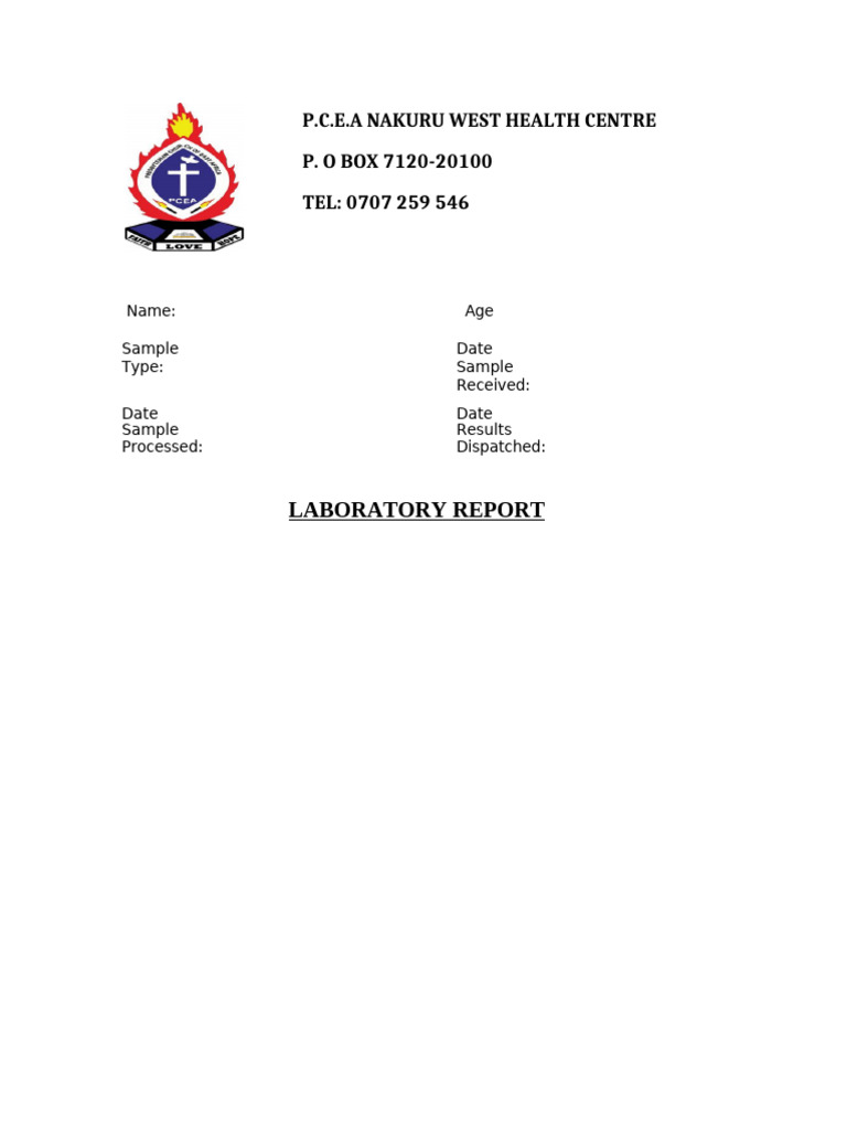 Laboratory Report for Sample Analysis | PDF
