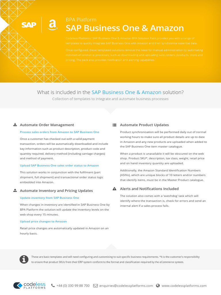 SAP Business One & Amazon Integration | PDF | Microsoft Sql Server | 64 ...