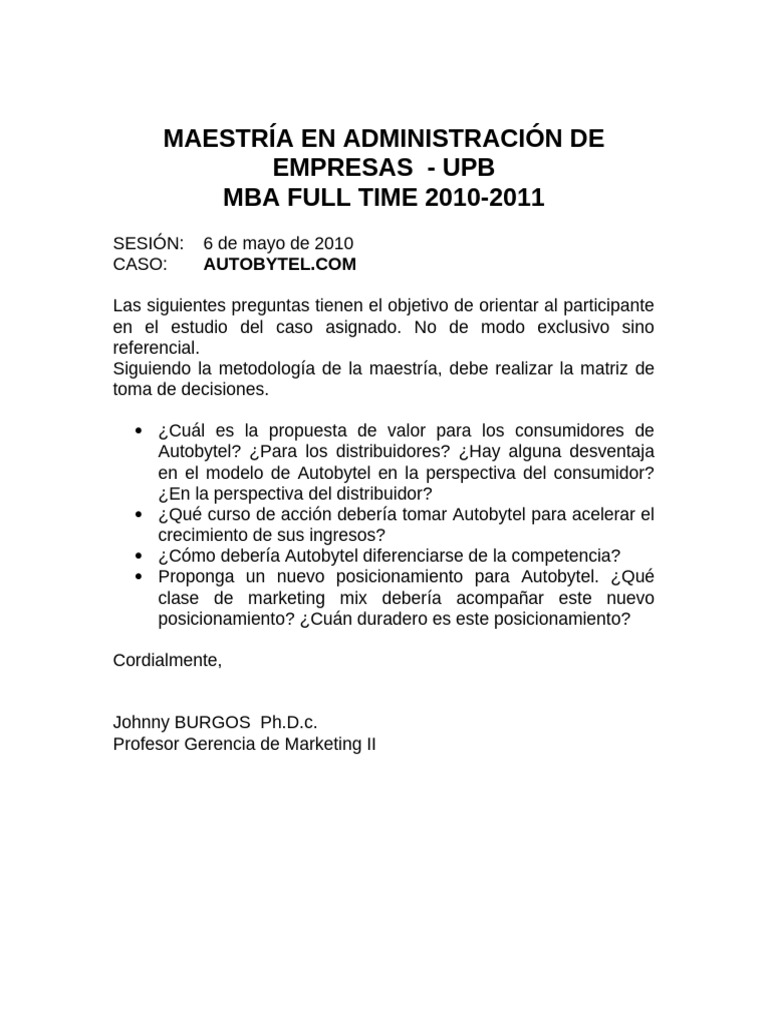 Caso Autobytel Com | PDF