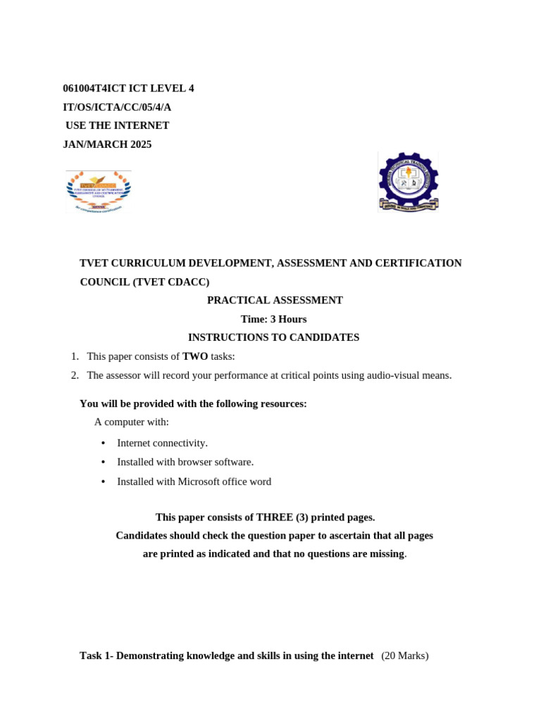 Internet .Candidate Tool 2 | PDF | Internet | Microsoft Word