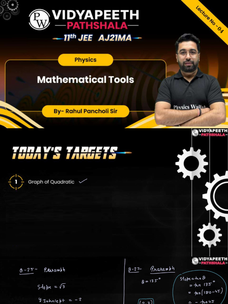 Mathematical Tools - 04 Class Notes | PDF
