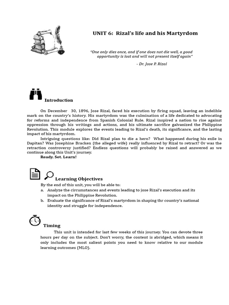 UNIT 6 Rizal S Martyrdom | PDF