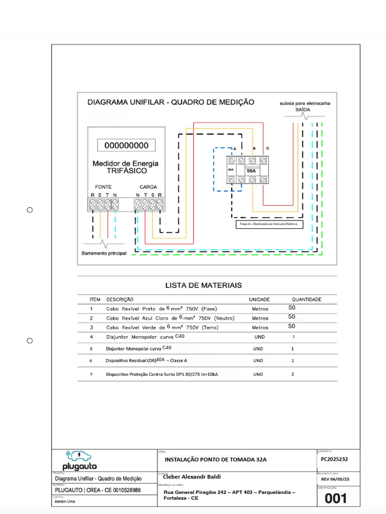 Projeto - APT 403C - Cleber Alexandre Baldi | PDF | Eletricidade ...