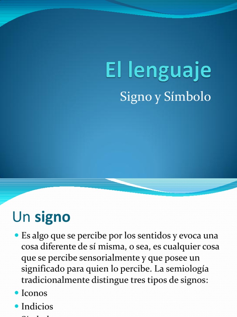 Lenguaje Signo Simbolo-Conceptos | PDF | Los símbolos | Lingüística