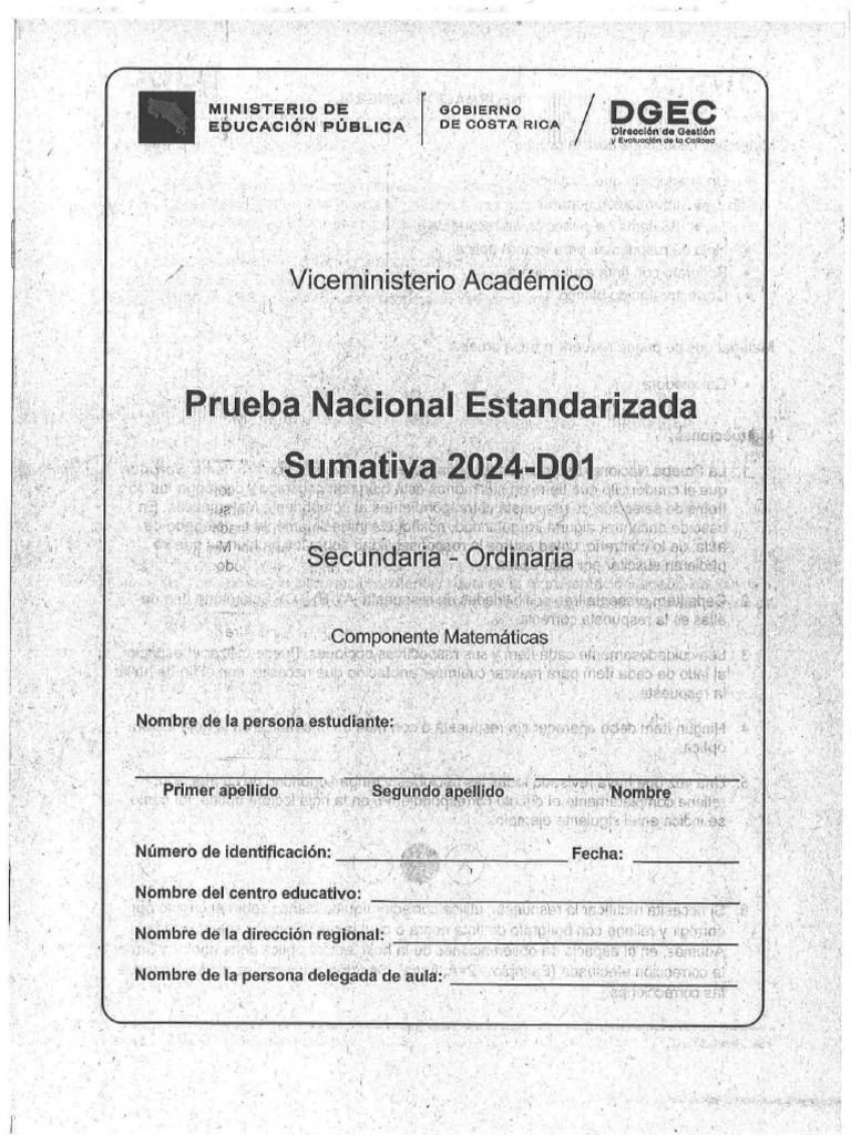Matematicas 2024 | PDF