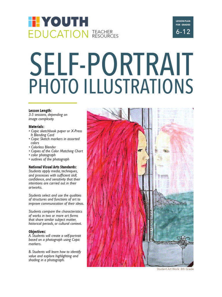 Self-Portrait Lesson Plan for Grades 6-12 | PDF | Photograph | Image