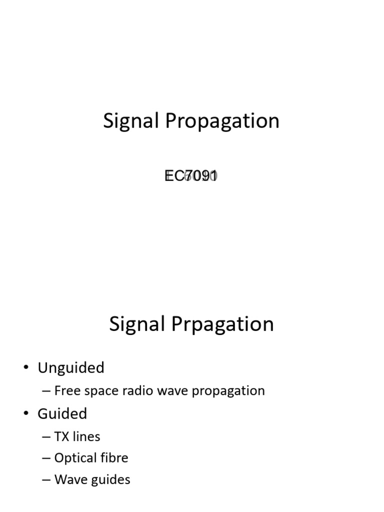 Signal Propagation-Unguided Radio Wave Propagation | PDF | Ionosphere ...