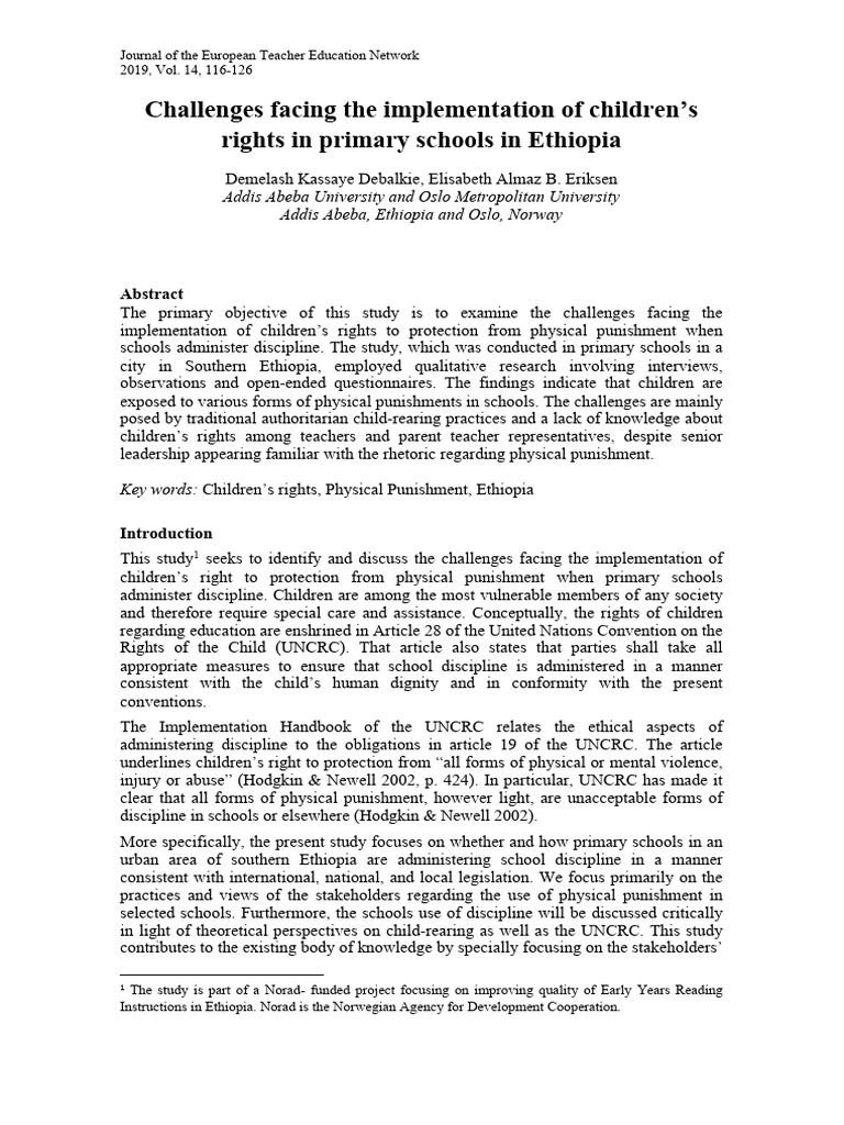 Final Published Version of Article Challenges Facing The Implementation ...