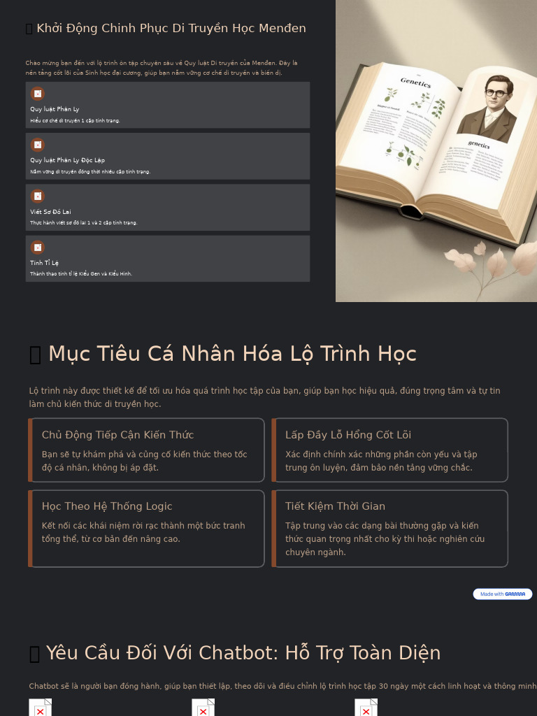 Khoi DJong Chinh Phuc Di Truyen Hoc Mendjen | PDF