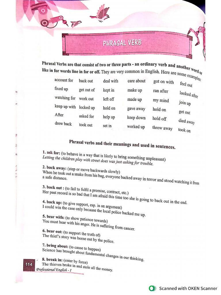Phrasal Verbs Notes | PDF
