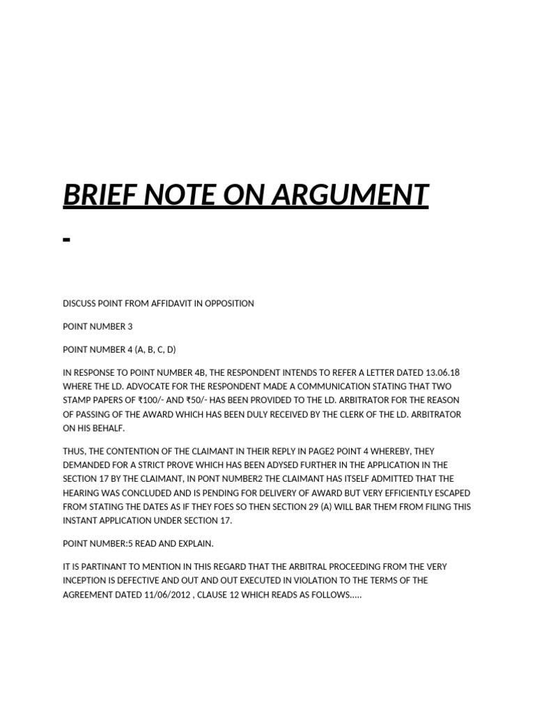 BRIEF NOTE ON A-WPS Office | PDF | Arbitration | Public Law