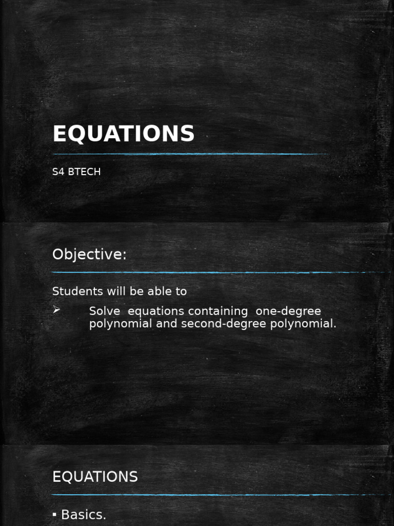 Equations | PDF | Equations | Variable (Mathematics)