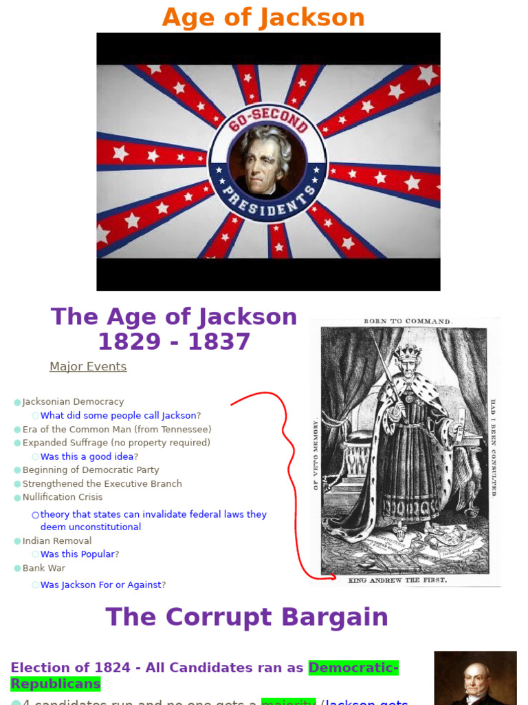 Age of Jackson: Key Events & Policies | PDF | Cherokee | The United States