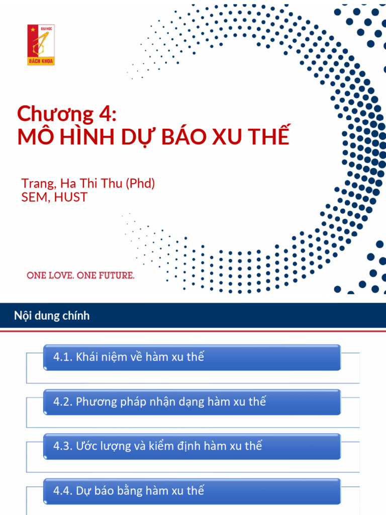 Chap4. Mô hình dự báo xu hướng | PDF