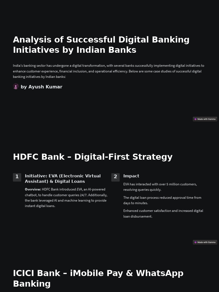 Successful Digital Banking in India | PDF | Financial Technology ...