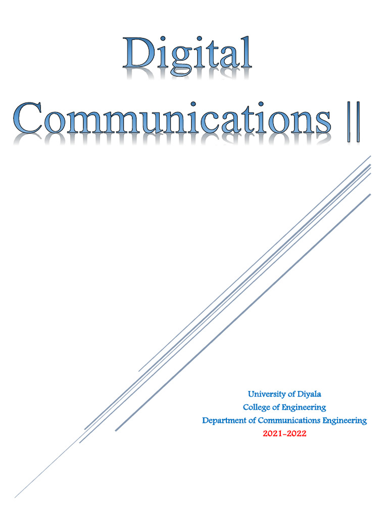 Digital Communications 2 Lec.4 | PDF | Radio Propagation | Computer Engineering