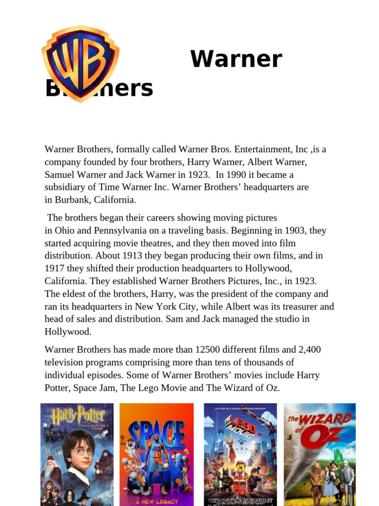 Warner Brothers | PDF