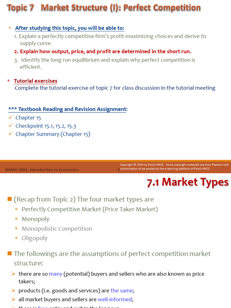 07 - S - Perfect Comp (2425 S1) | PDF | Profit (Economics) | Perfect ...