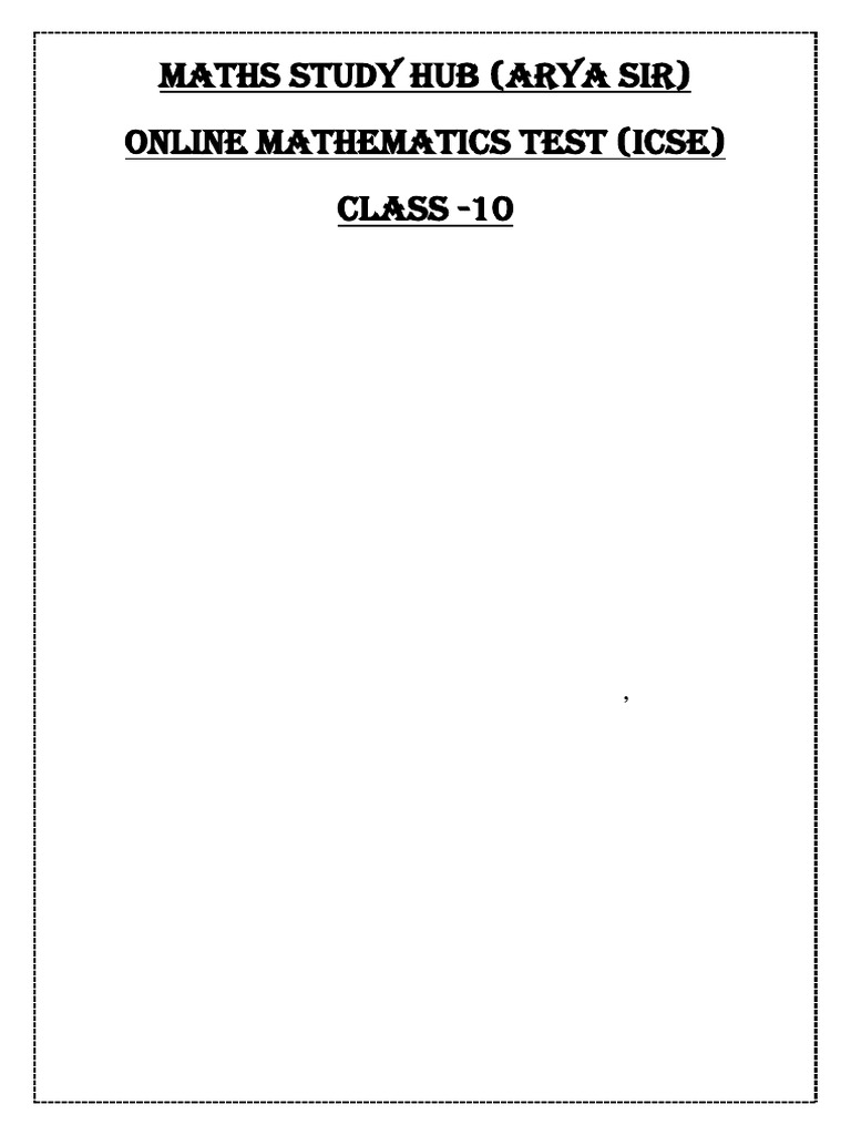 Online Test | PDF