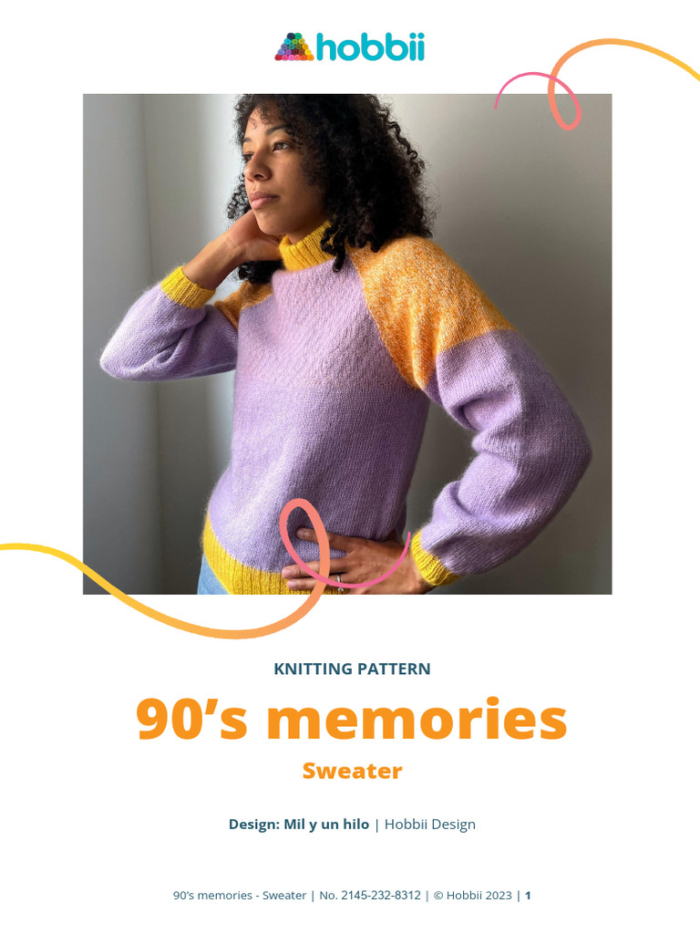 90_s Memories - Sweater | PDF | Knitting | Knitting Needle