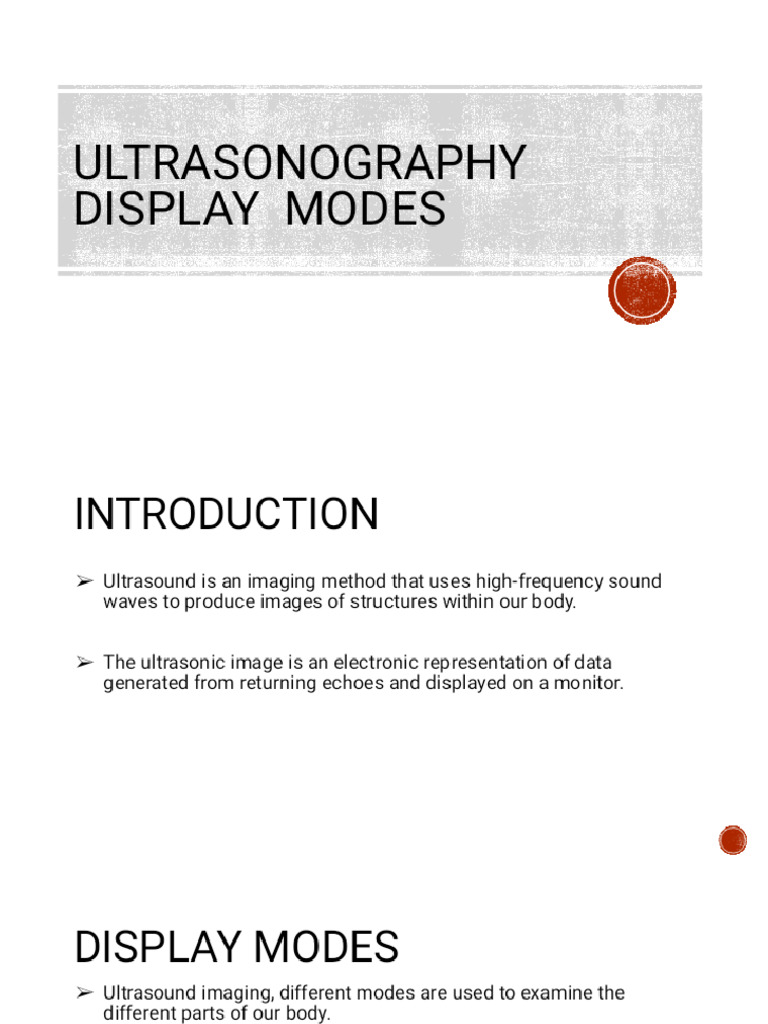 Ultrasonography Display Mode (1) - Phoenix | PDF