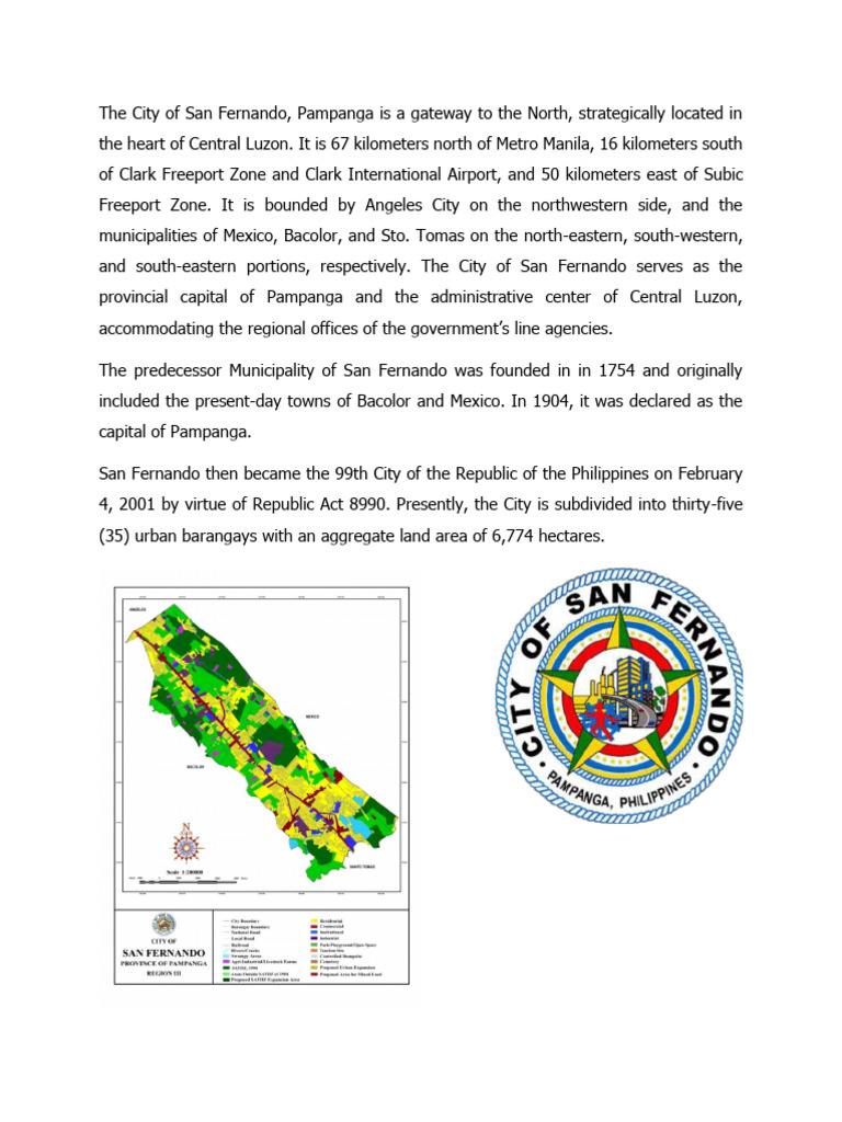 San Fernando City: Gateway to the North | PDF | Philippines