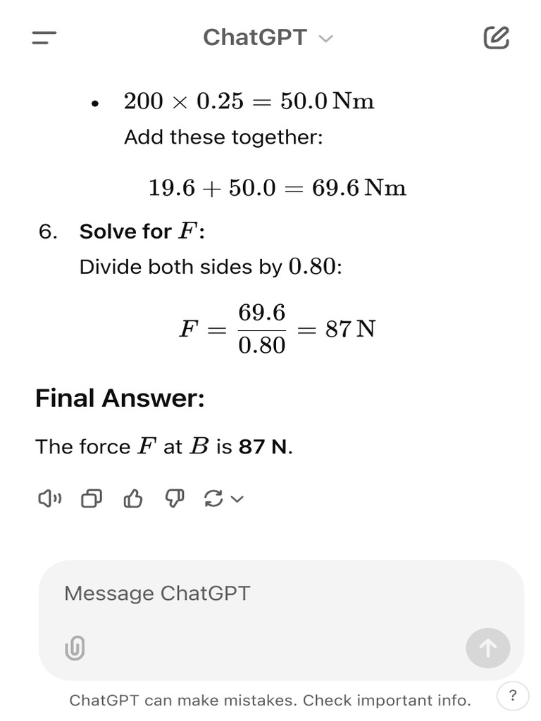 Force Calculation and Solution Steps | PDF
