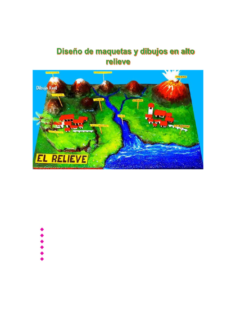 Maquetas de Alto Relieve en Artes Plásticas | PDF