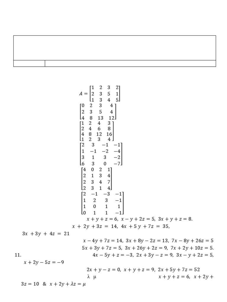 Linear Algebra Applications for Engineers | PDF | System Of Linear ...