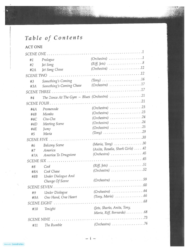 West Side Story Script | PDF