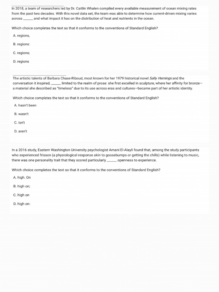 Sat Reading and Writing - 25 | PDF