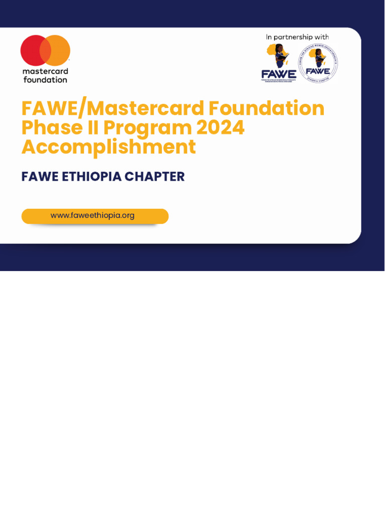 FAWE MCF Phase II Report FAWE Eth | PDF | Vocational Education