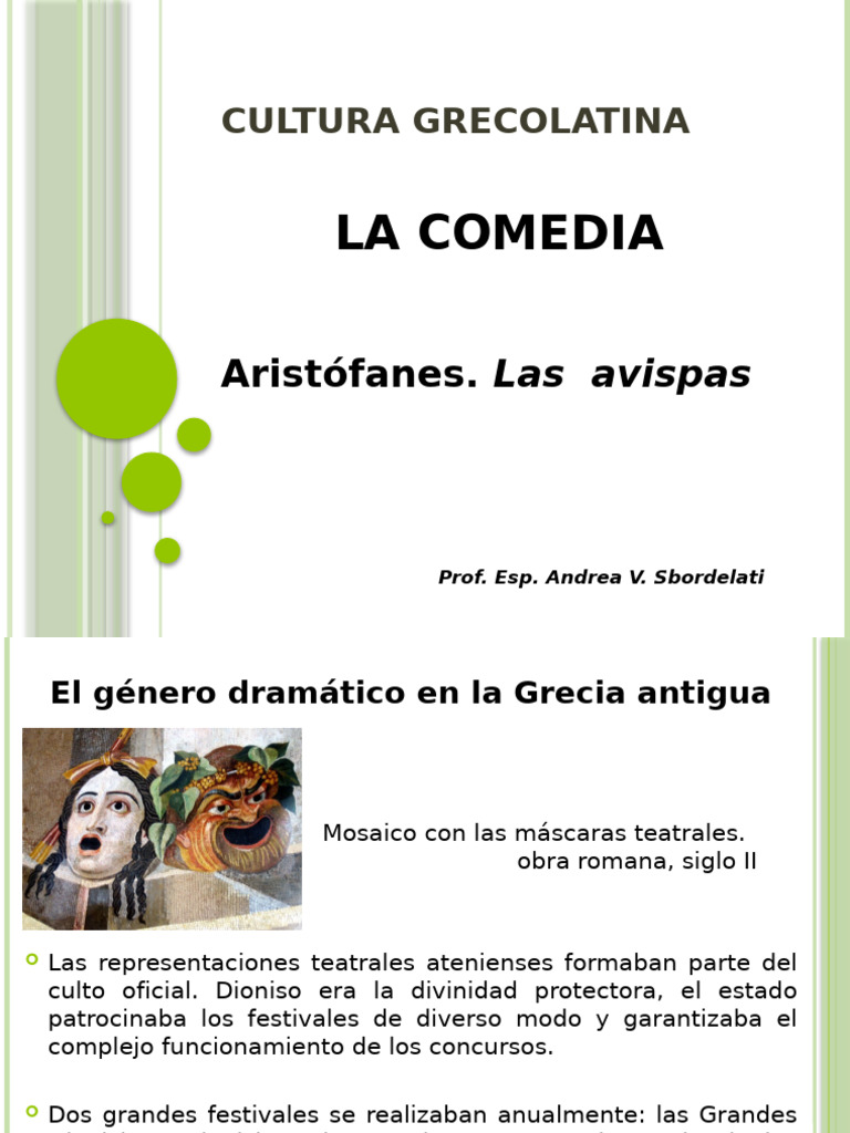 COMEDIA Las Avispas 2022 | PDF | Aristófanes | Antigua Grecia