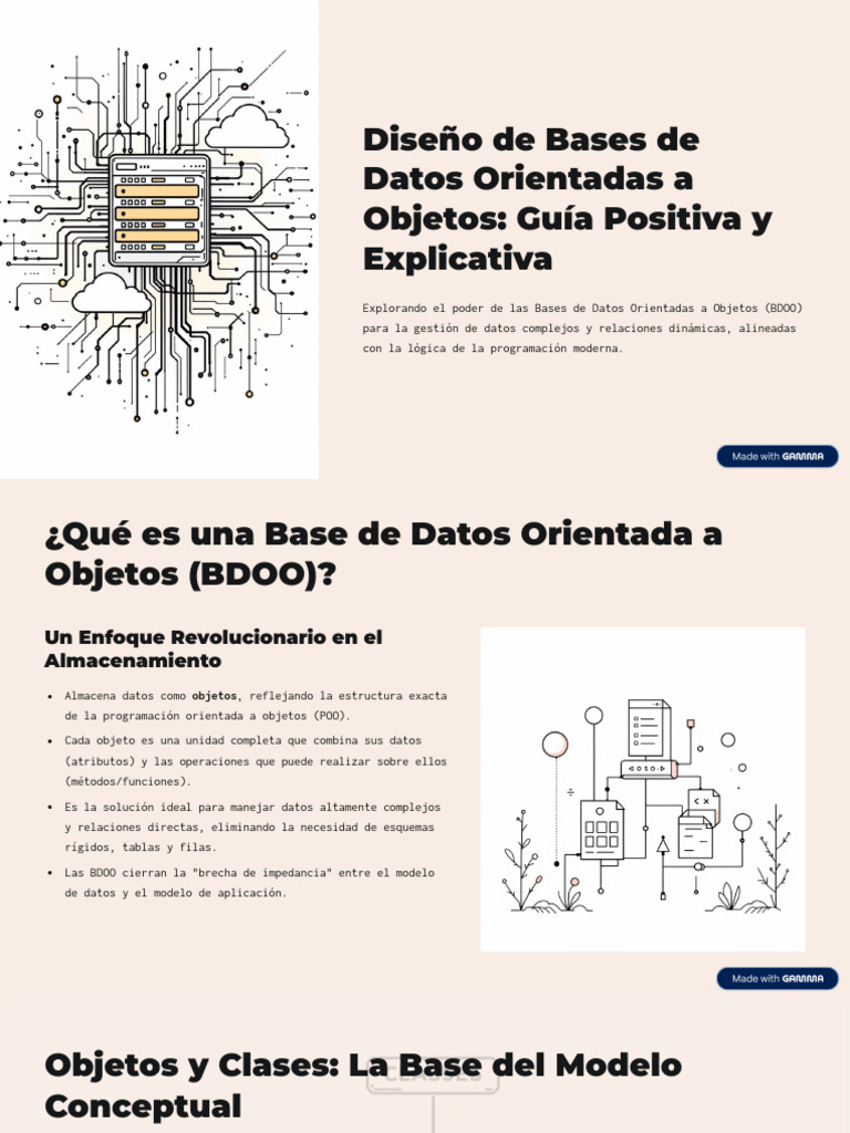 Guía de Bases de Datos Orientadas a Objetos | PDF | Objeto (informática ...