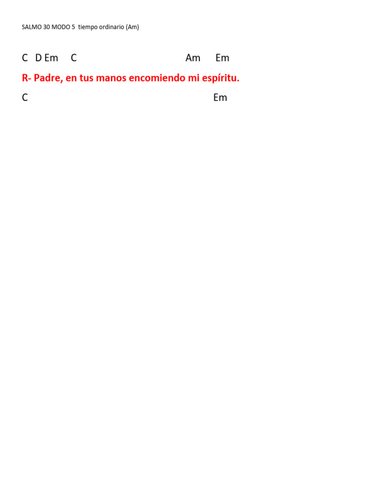 Salmo 30: Confianza y Liberación | PDF