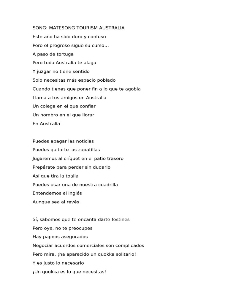 Traducción Canción | PDF
