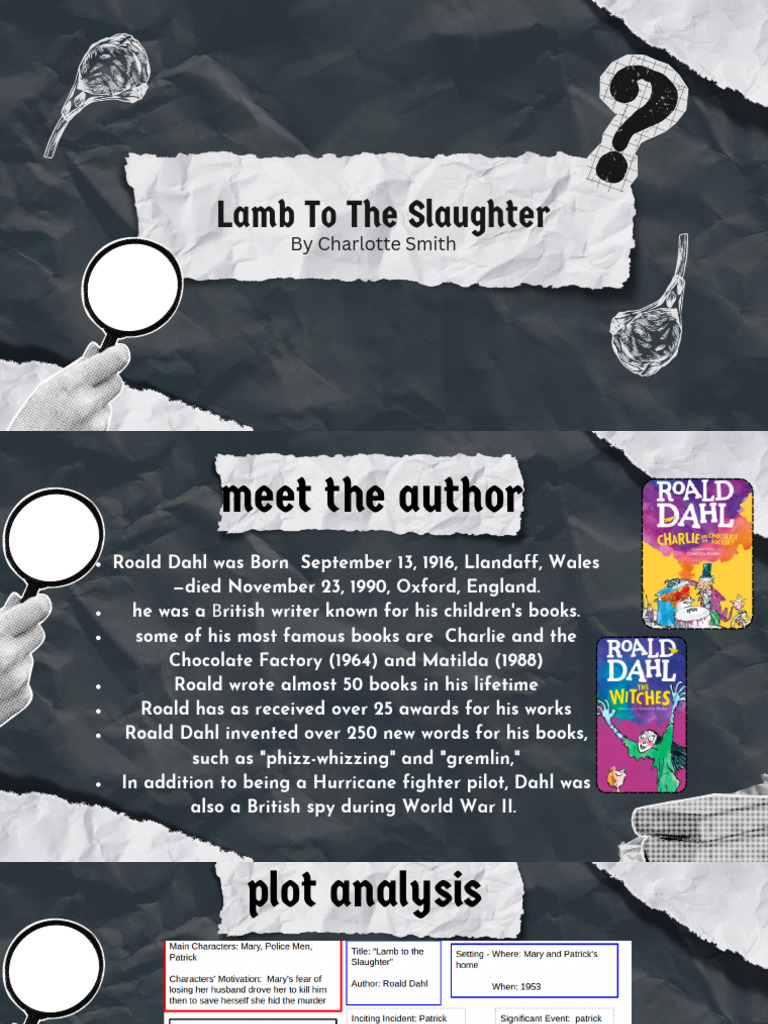 Roald Dahl's "Lamb to the Slaughter" Analysis | PDF