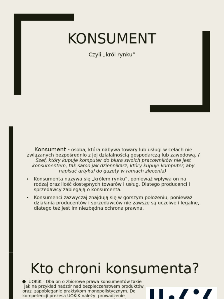Konsument, Czyli Król Rynku.-1-3 | PDF