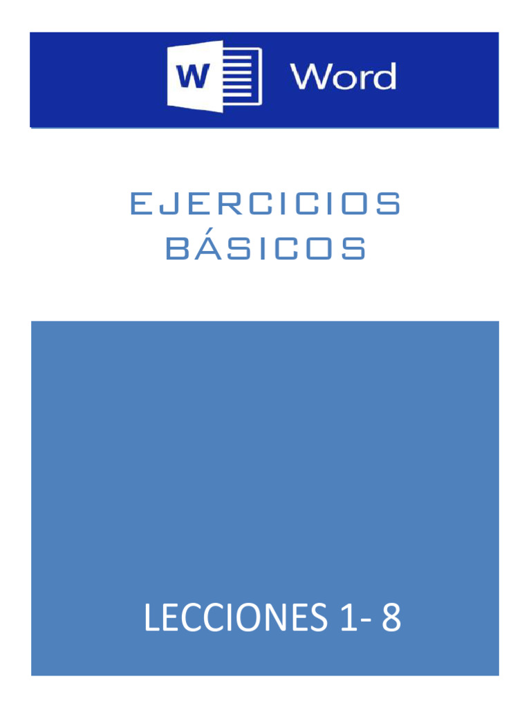 Practicas Word 2016 Leccciones 1-8 | PDF | Archivo de computadora ...